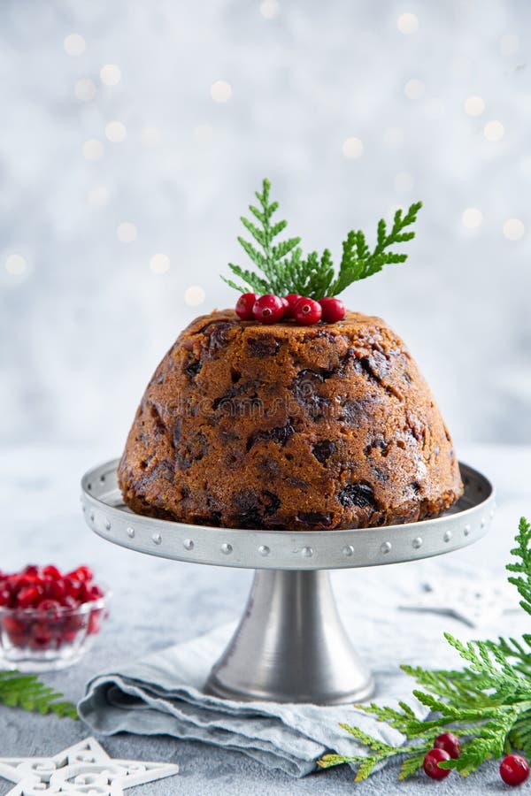 Traditional Christmas Pudding Stock Image - Image of holiday, dessert ...
