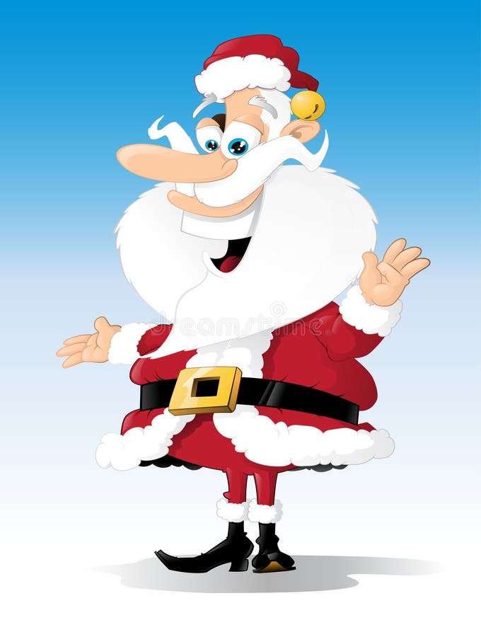Traditional Christmas Santa Stock Vector - Illustration of humor ...
