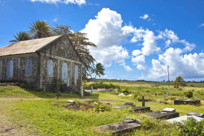 Church Caribbean Creole Architecture Style Stock Photo - Image of ...