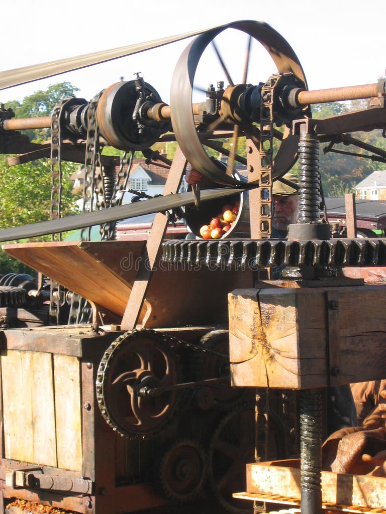 Traditional Steam Engine Powered Cider Press Mechanism Stock Photos ...