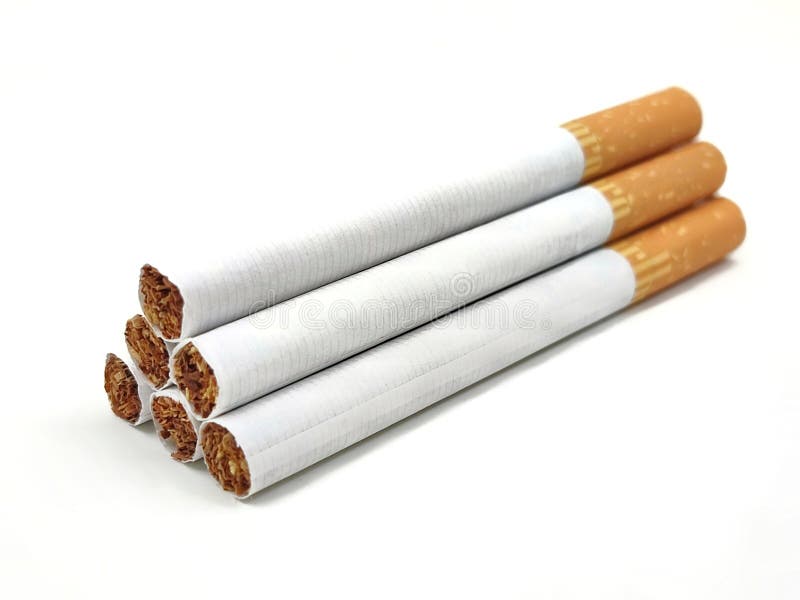 Traditional Cigarettes with Orange Filter. Stock Photo - Image of ...