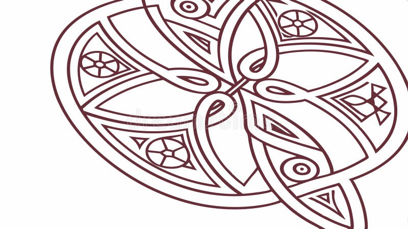 Traditional Classic Celtic Knotwork Pattern Design Element Vector ...