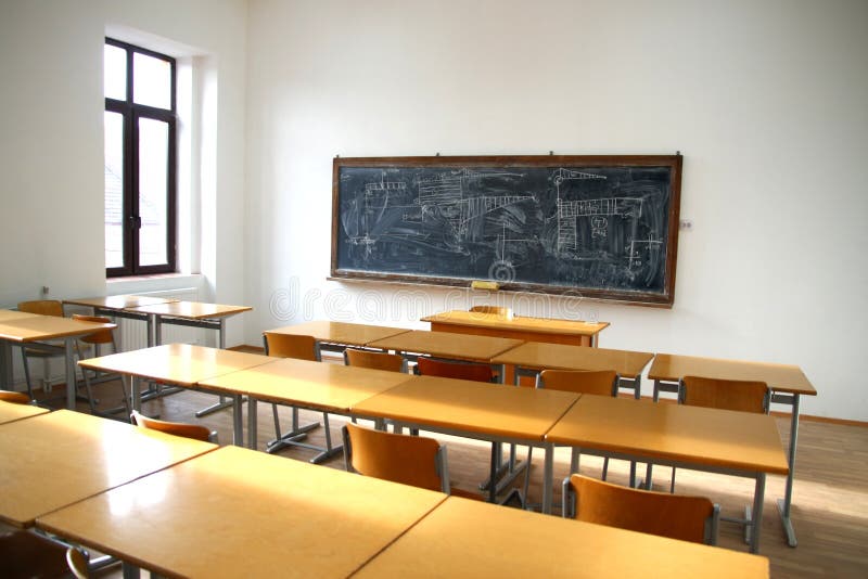 Traditional Classroom Interior Stock Image - Image of hall, school ...