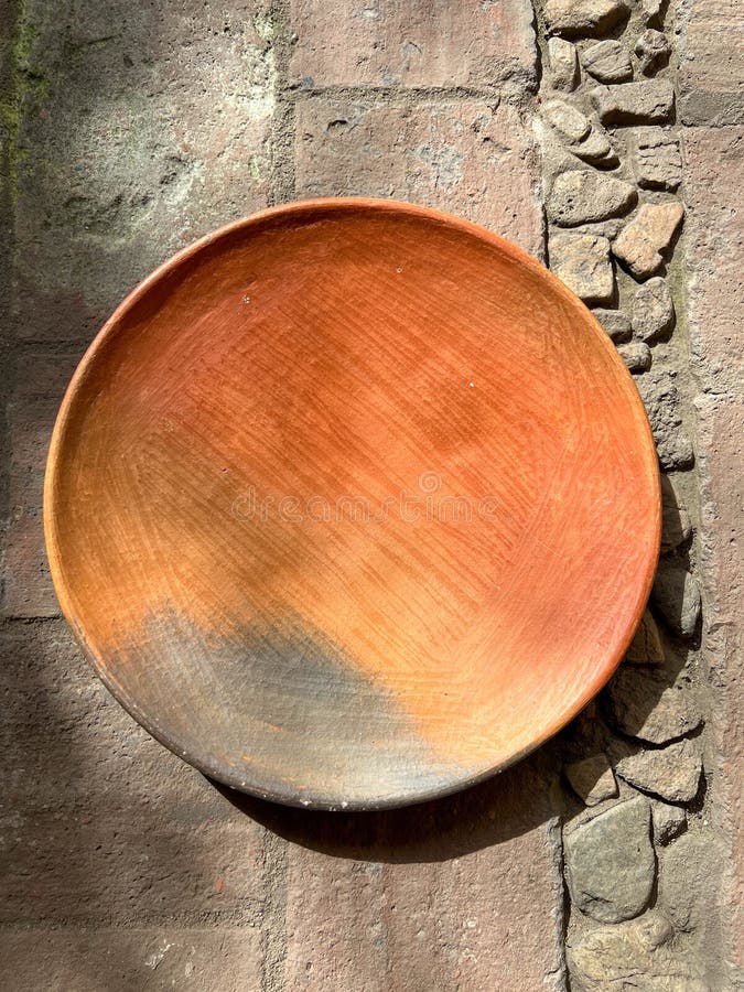 Traditional Clay Cooking Comal from Oaxaca, Mexico on a Table in a ...