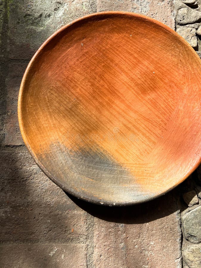 Traditional Clay Cooking Comal from Oaxaca, Mexico on a Table in a ...