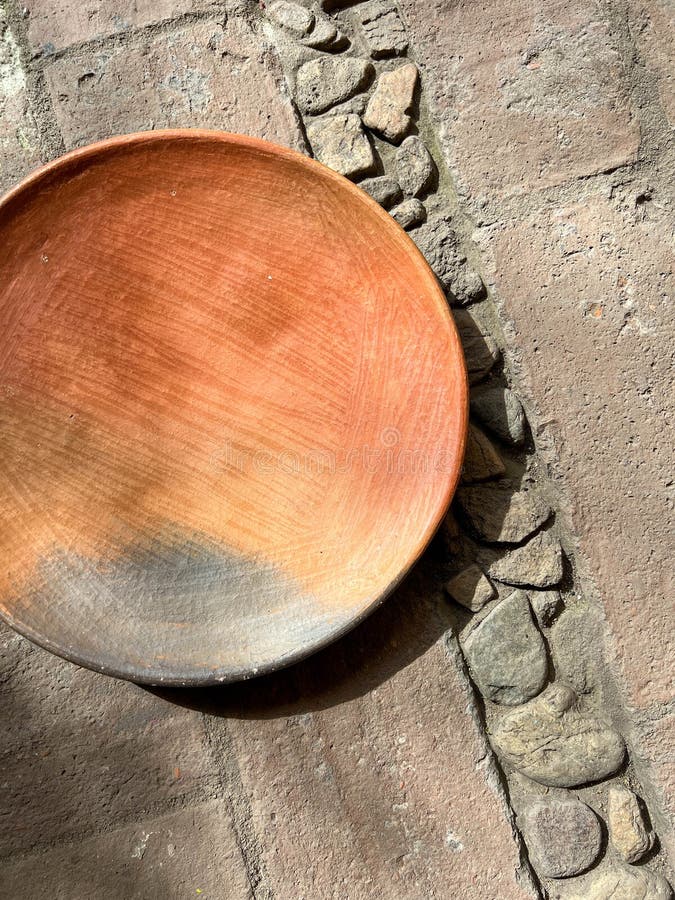 Traditional Clay Cooking Comal from Oaxaca, Mexico on a Table in a ...
