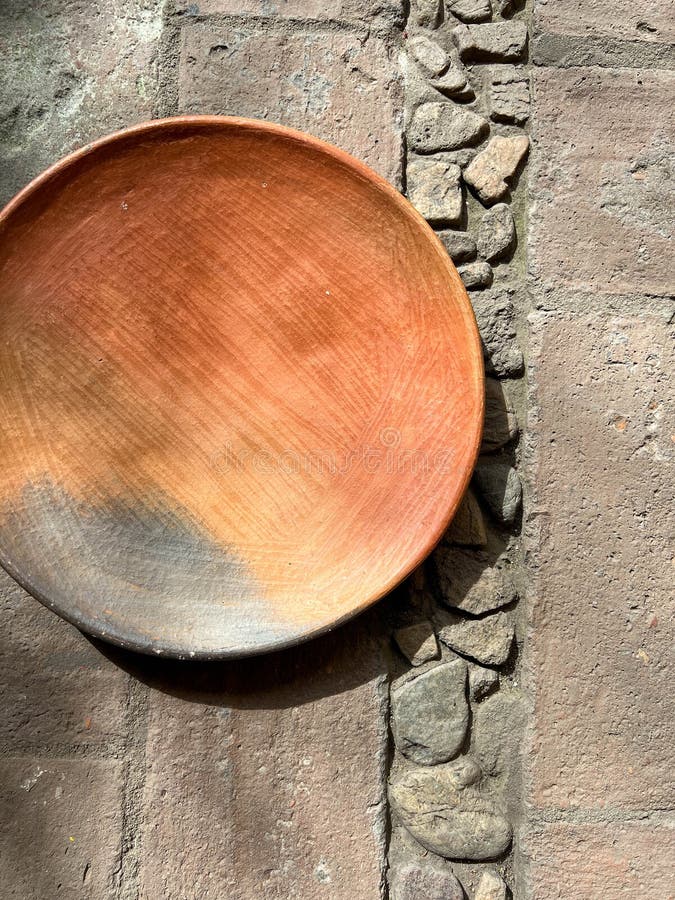Traditional Clay Cooking Comal from Oaxaca, Mexico on a Table in a ...