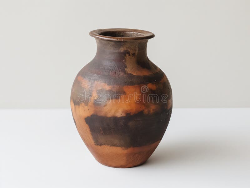 Traditional Clay Pot on Neutral Background Stock Image - Image of ...