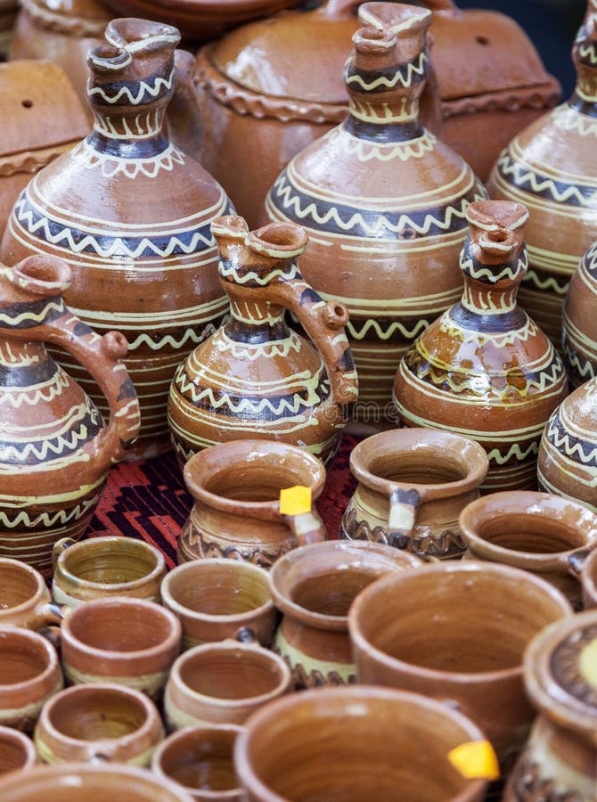 Traditional Clay Pots Exposed To Fair Stock Photos - Free & Royalty ...