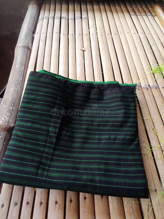 Traditional Cloth with Made Weaving at Home Stock Photo - Image of ...
