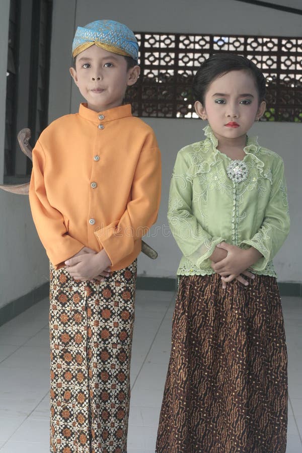 TRADITIONAL CLOTHES from CENTRAL JAVA Editorial Stock Image - Image of ...