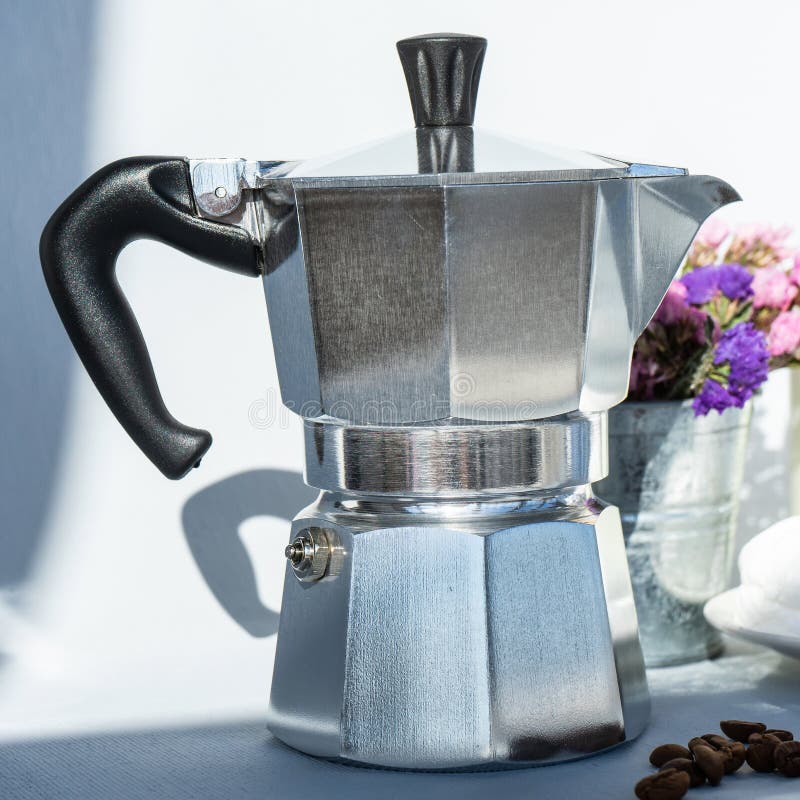 Traditional Coffee Maker. Geyser Coffee Maker. Device for Kitchen ...