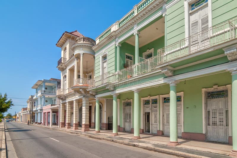 Traditional Colonial Style Buildings Located on Main Street Stock Image ...