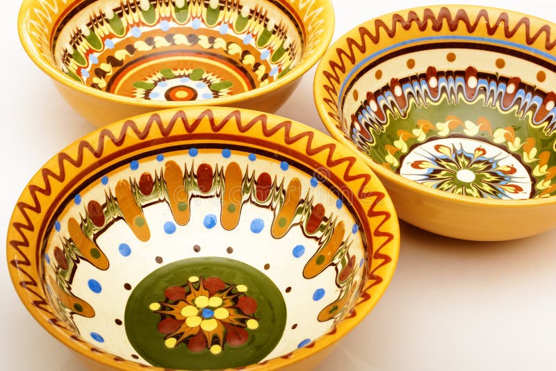 Traditional Colored Pottery. Stock Photo - Image of neutral, culture ...