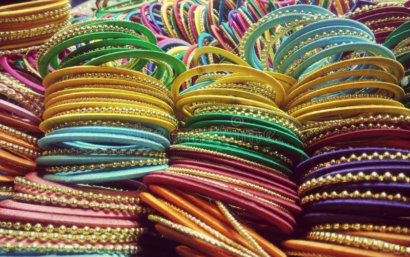 Traditional Colorful Bangles Stock Image - Image of colorful, bangle ...