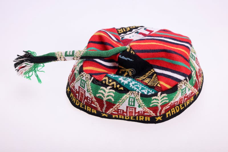 Traditional Colorful Hat from Madeira. Editorial Stock Photo - Image of ...