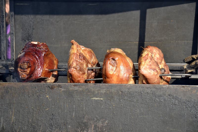 Traditional cooked ham stock photo. Image of grill, food - 82772934