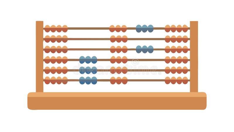 Traditional Counting Abacus, Elementary Math Tool, Vector Design ...