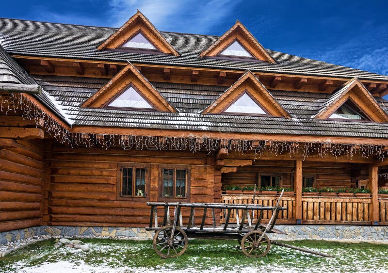 Traditional Wooden Country House in Slovakia Stock Photo - Image of ...