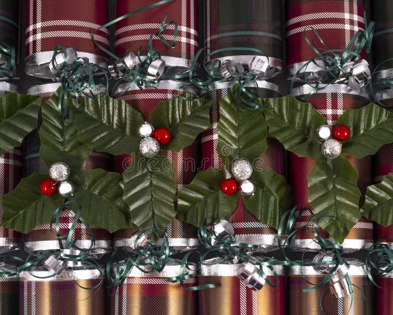 Traditional Crackers or Bon Bons Stock Photo - Image of decoration ...