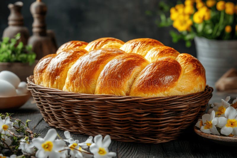 Traditional Croatian Pinca Easter Bread Golden Appetizing Cultural ...