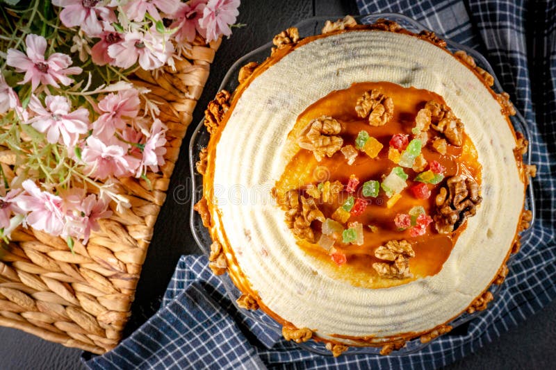 Traditional Curd Cake Dessert Pascha Stock Image - Image of snack ...