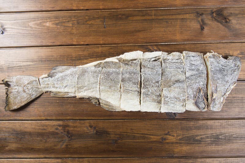 Traditional Cut of Salted Cod Stock Image - Image of fillet, preserved ...