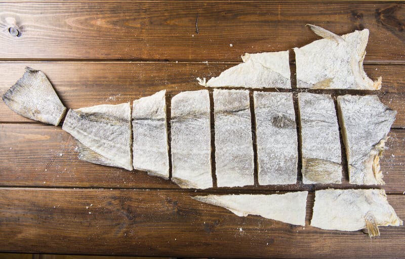 Traditional Cut of Salted Cod Stock Image - Image of portugal, diet ...