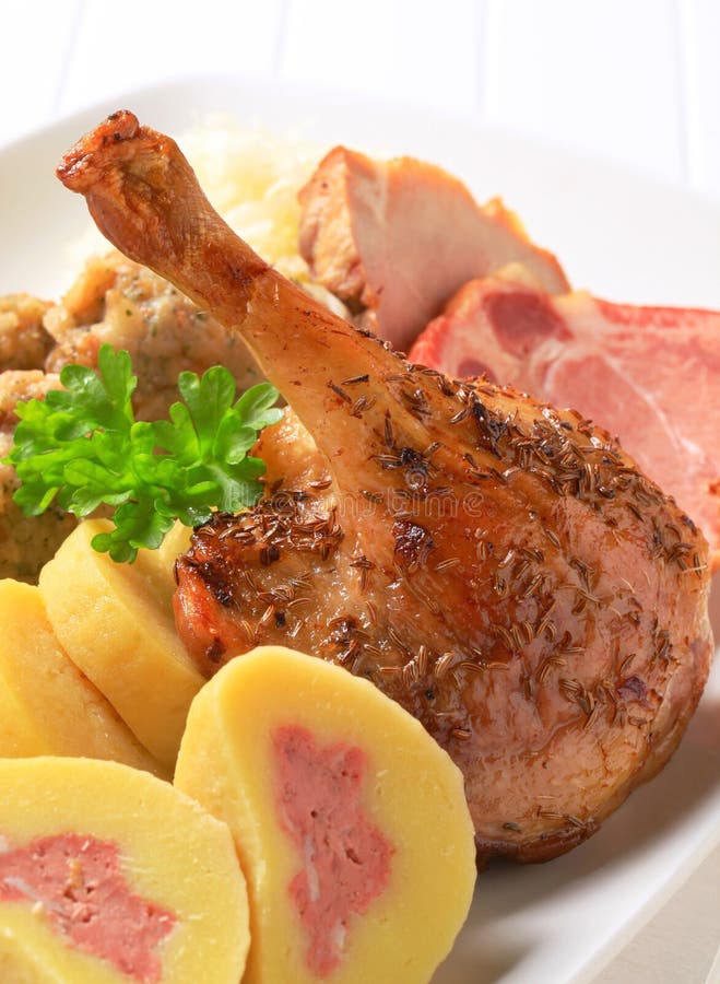 Traditional Czech dish stock image. Image of food, roast - 28519489
