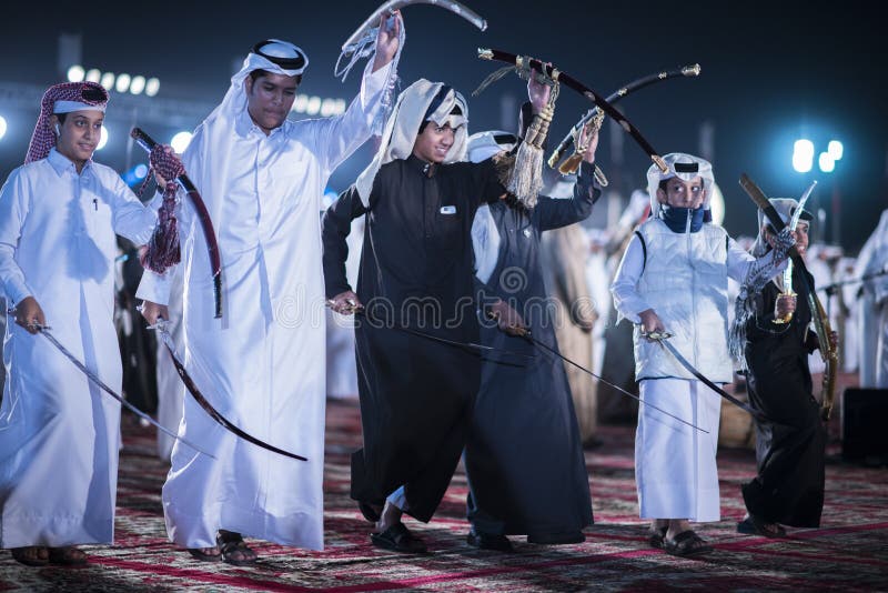 Traditional Dance National Day in Qatar Editorial Image - Image of ...