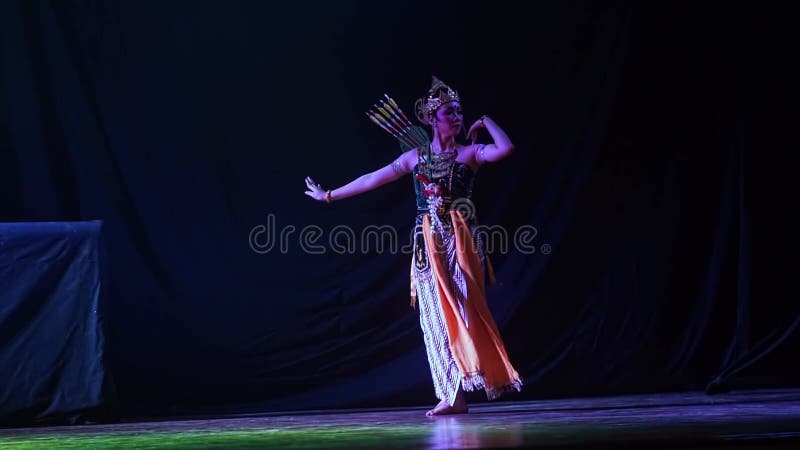 Traditional Indonesian Dance Performance on Stage Stock Video - Video ...