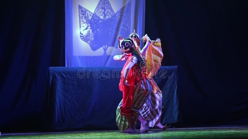 Traditional Indonesian Dance Performance on Stage Stock Video - Video ...