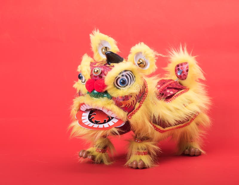 Traditional dancing lion stock photo. Image of head, golden - 49854698