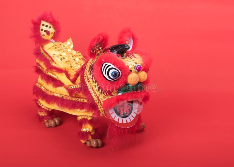 Traditional dancing lion stock photo. Image of dragon - 49855306