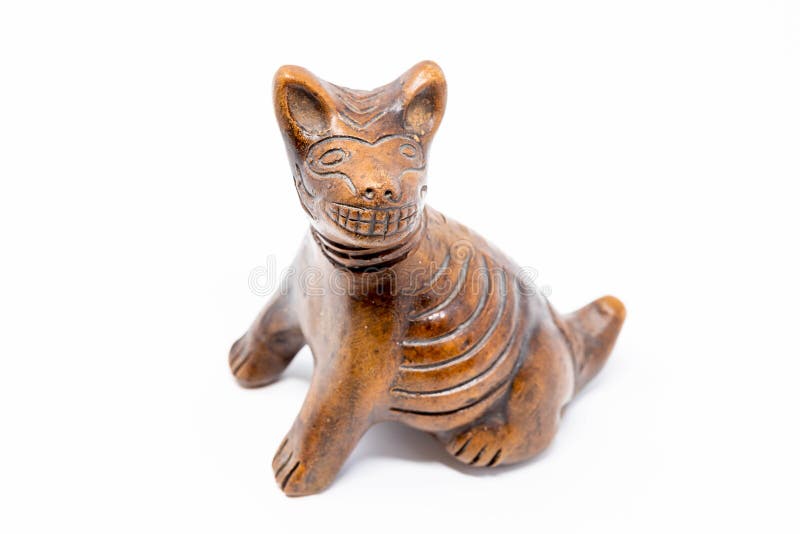 Traditional Day of the Dead Xolo Dog Ceramic Statue Stock Image - Image ...