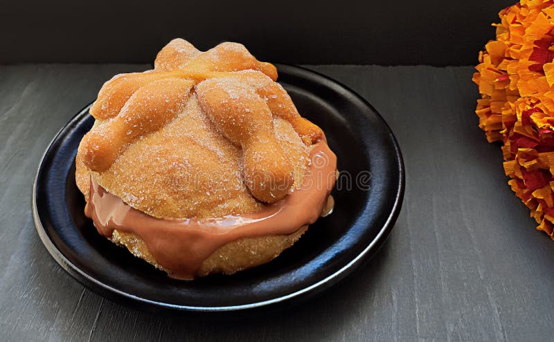 Traditional Day of the Dead Food Stock Photo - Image of altar, skull ...