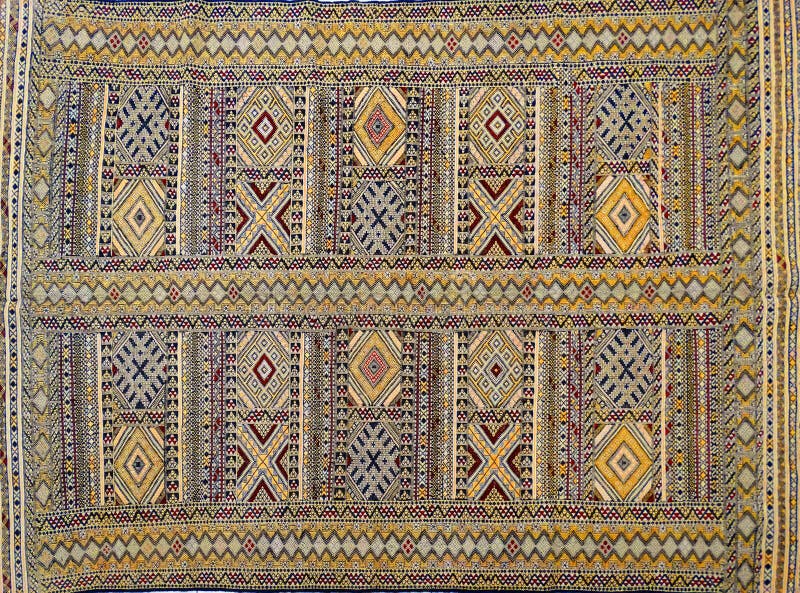 Traditional Decoration Carpets in Morocco. Stock Photo - Image of ...