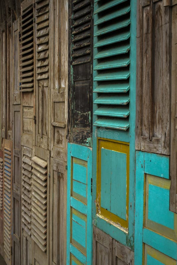 Traditional Decorative Classic Wooden Windows Stock Image - Image of ...
