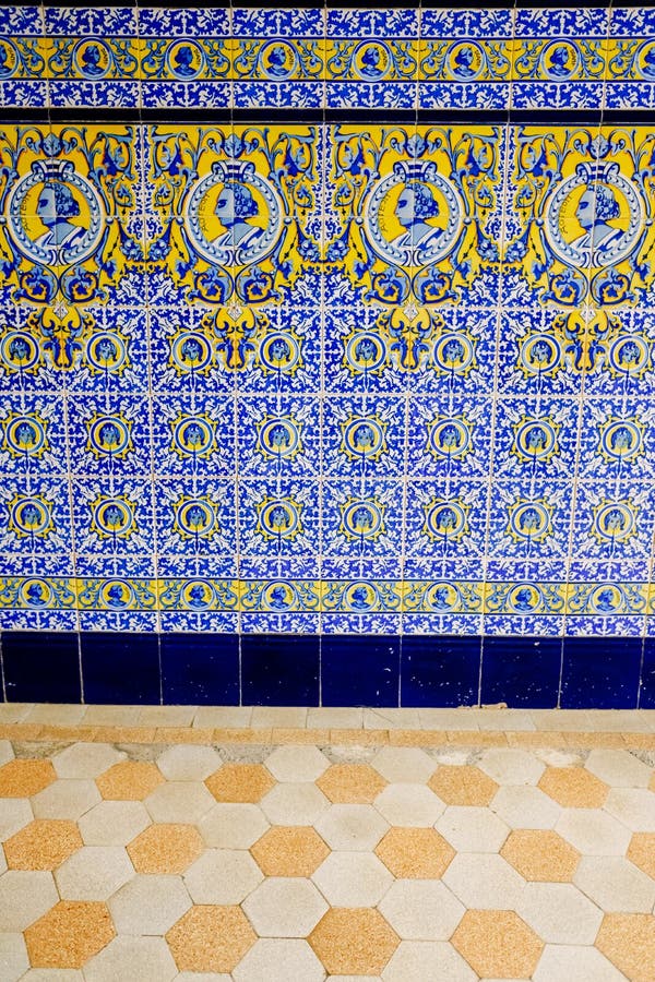 Traditional Decorative Wall Tiles of Beautiful Design Stock Image ...