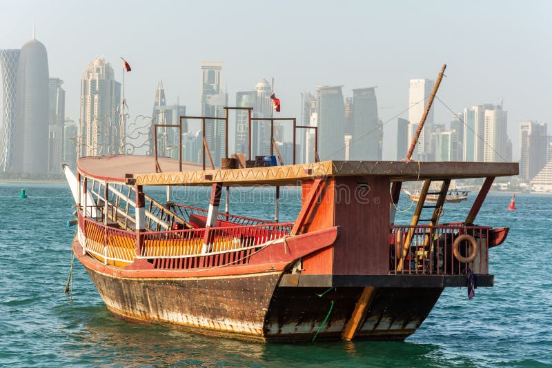 Traditional Dhow in Abu Dhabi Stock Photo - Image of east, arab: 23142154