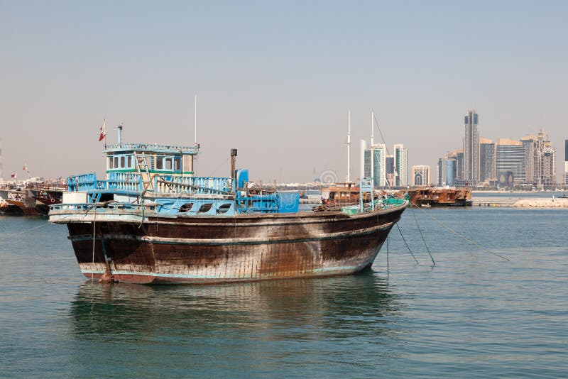 Traditional Dhow in Abu Dhabi Stock Photo - Image of east, arab: 23142154