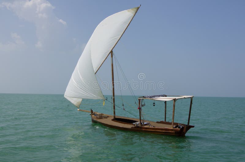 Sailing Dhow stock photo. Image of boat, africa, sailing - 4174