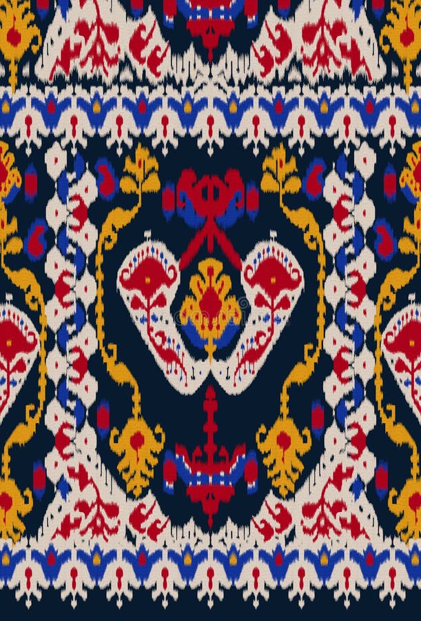 TraditionalDubatta Motif Design Textile Design Stock Illustration ...