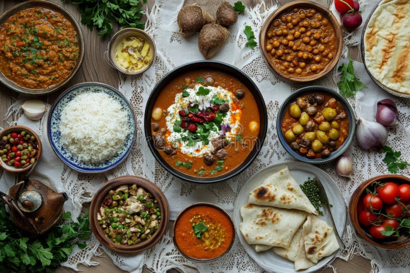 Traditional Dinner Table Setting Inspiration Stock Illustration ...