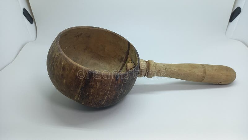Traditional Dipper from Coconut Shell Stock Image - Image of ceramic ...
