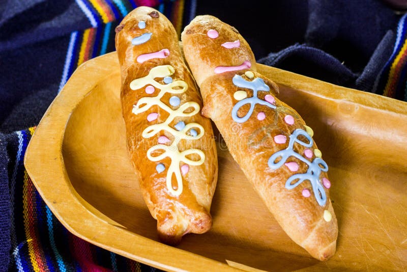 Traditional Dish and Drink Ecuador, Called: Colada Morada and Bread ...