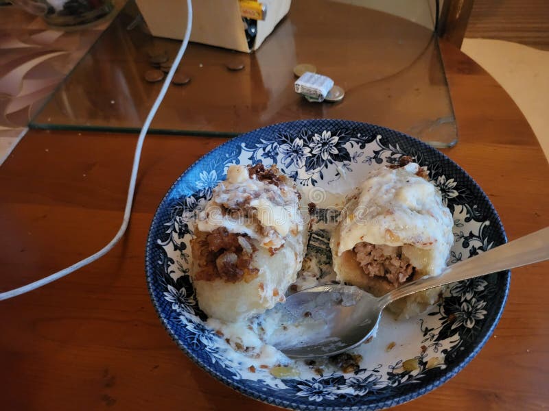 Traditional Dish Lithuanian Dumplings Stock Photo - Image of lithuanian ...