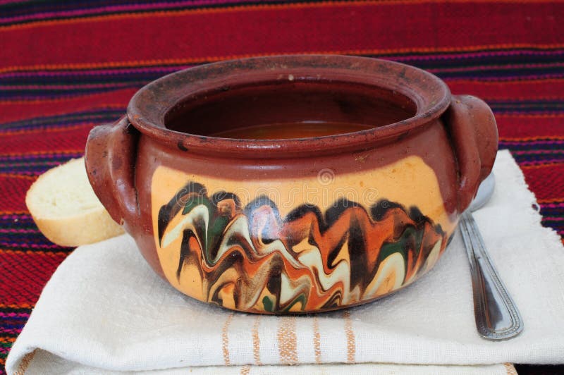 Traditional Dish Served in Clay Pot Stock Image - Image of traditional ...