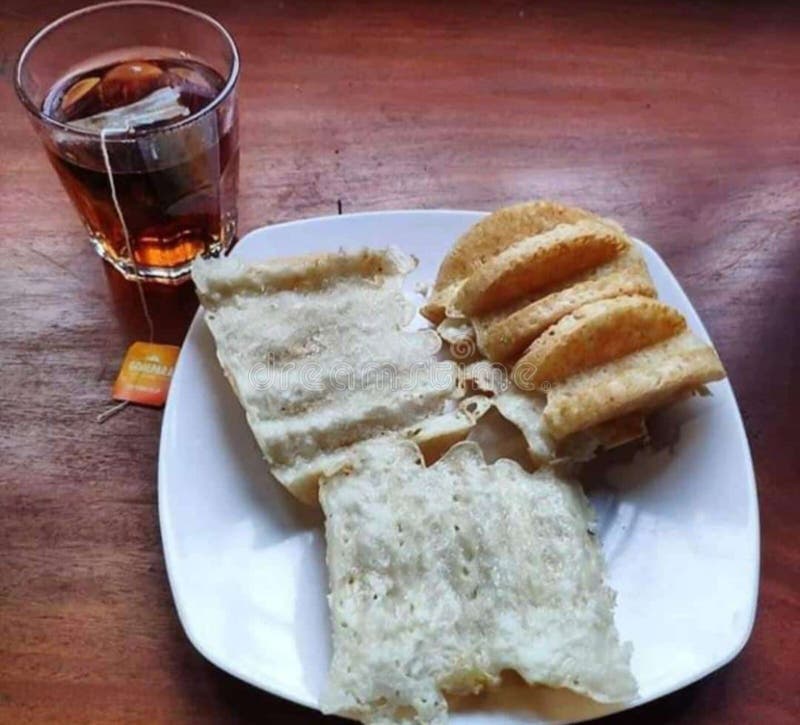 Traditional Dishes, Bandros and Tea Stock Image - Image of bandros ...