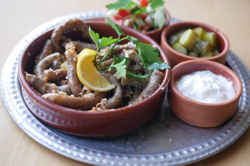 Traditional Dolma Grape Leaves on a Plate Stock Photo - Image of ...